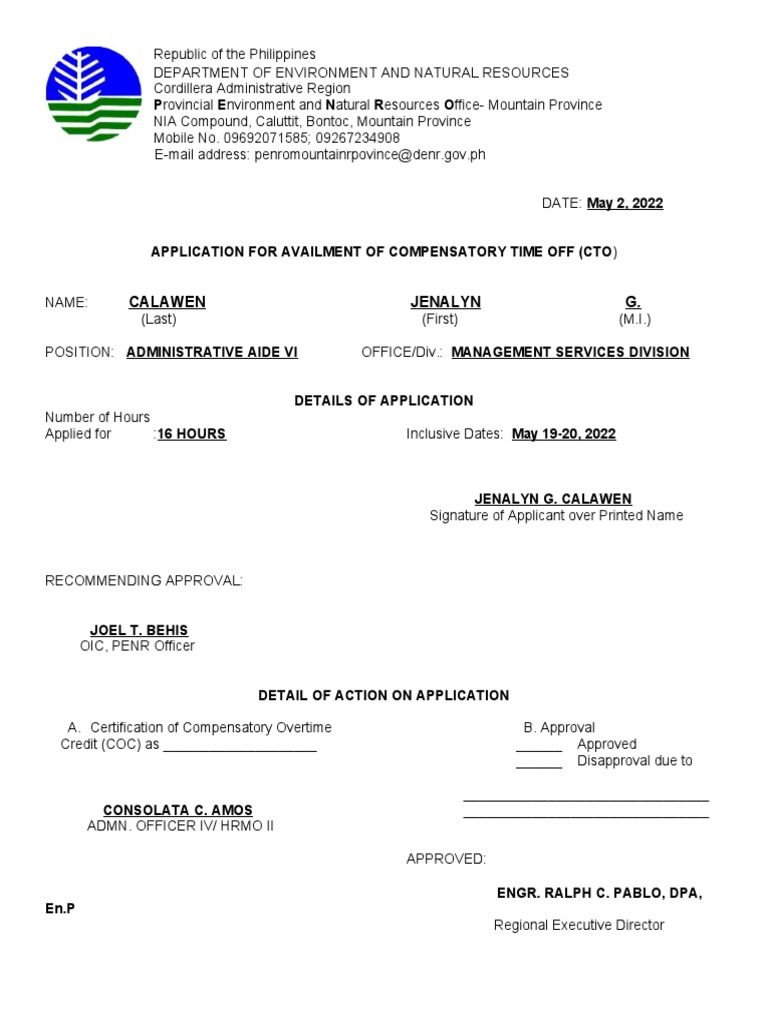 Cto Application | PDF