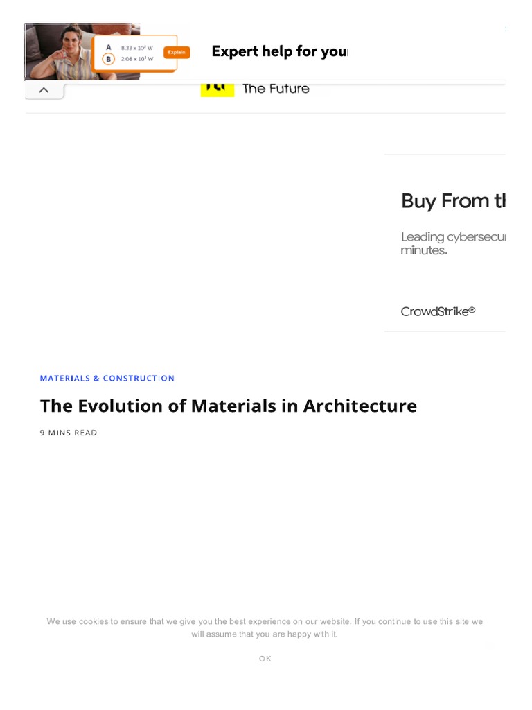 The Evolution of Materials in Architecture - RTF - Rethinking The Future | PDF
