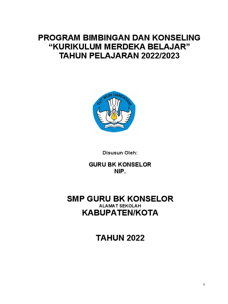 Program BK Kurikulum Merdeka 2022/2023 | PDF | Karier & Perkembangan