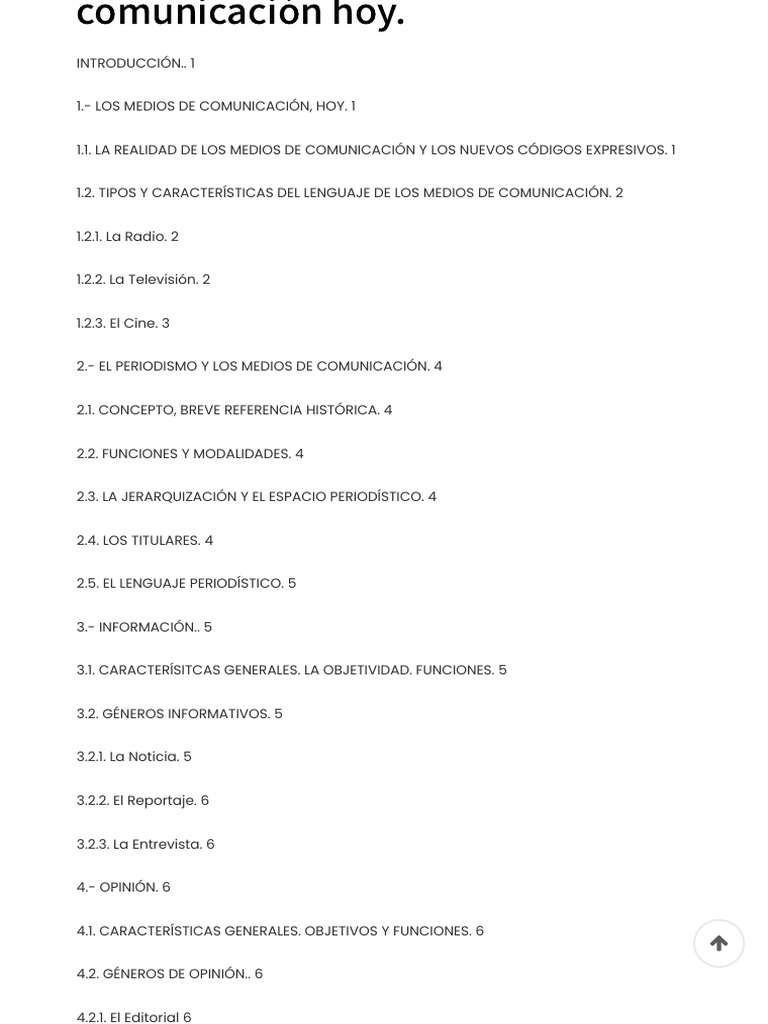 Tema 5 Los Medios De Comunicación Hoy Pdf Radiodifusión Oración