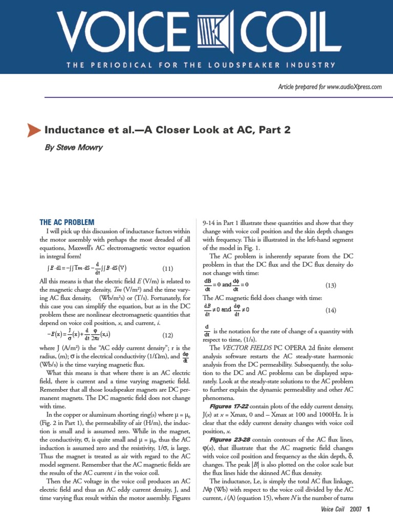 Inductance Part 2 - Mowry | PDF | Inductor | Inductance