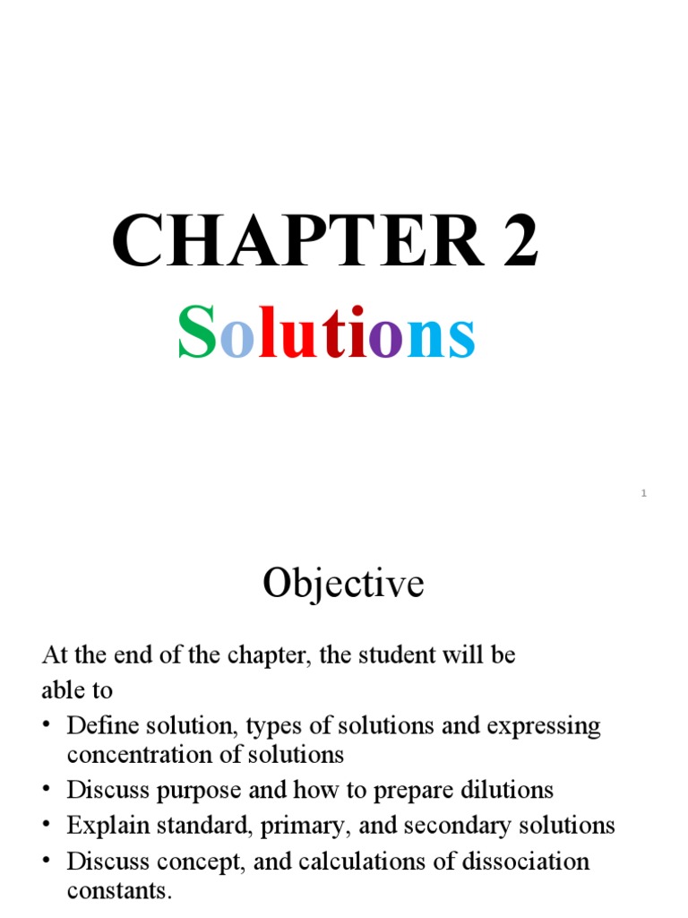 An In-Depth Examination of Solutions: Types, Concentration Methods ...