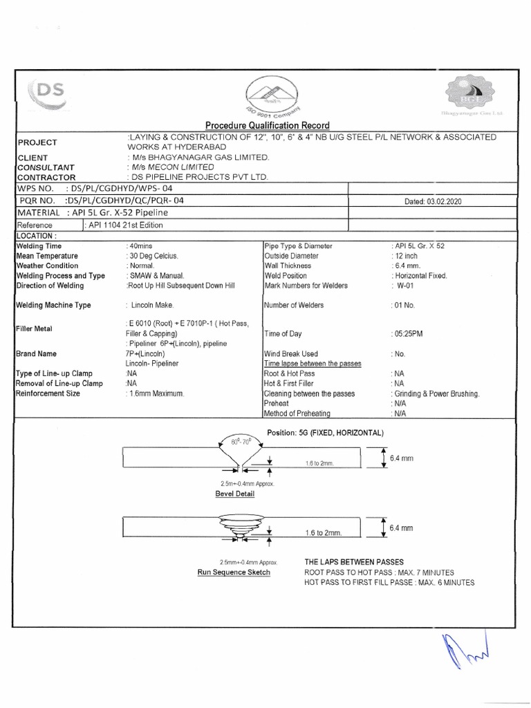 PQR 3 | PDF | Construction | Welding