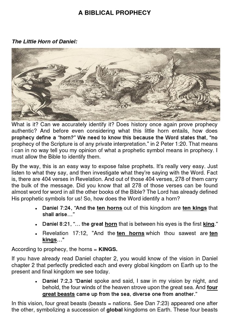 The Little Horn of Daniel | PDF | Pope | Catholic Church