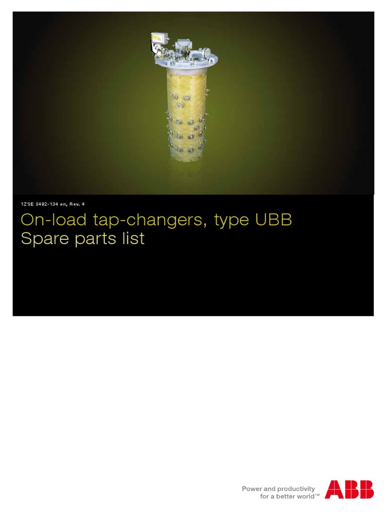 Abb Oltc 1zse 5492-134 en Rev 4 | PDF | Switch | Tools
