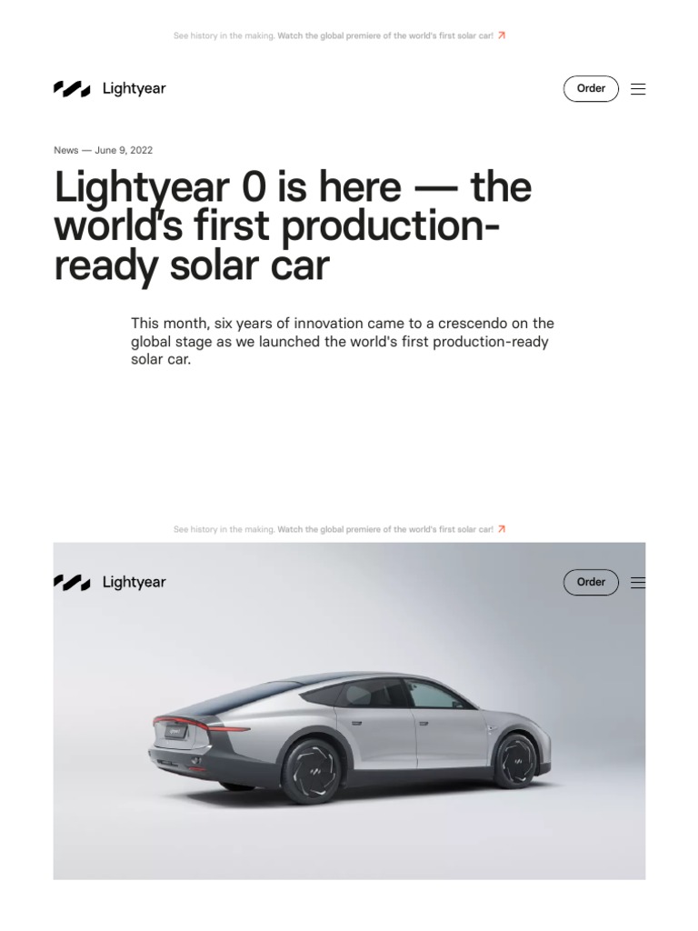 Lightyear 0 Is Here - The World's First Production-Ready Solar Car ...