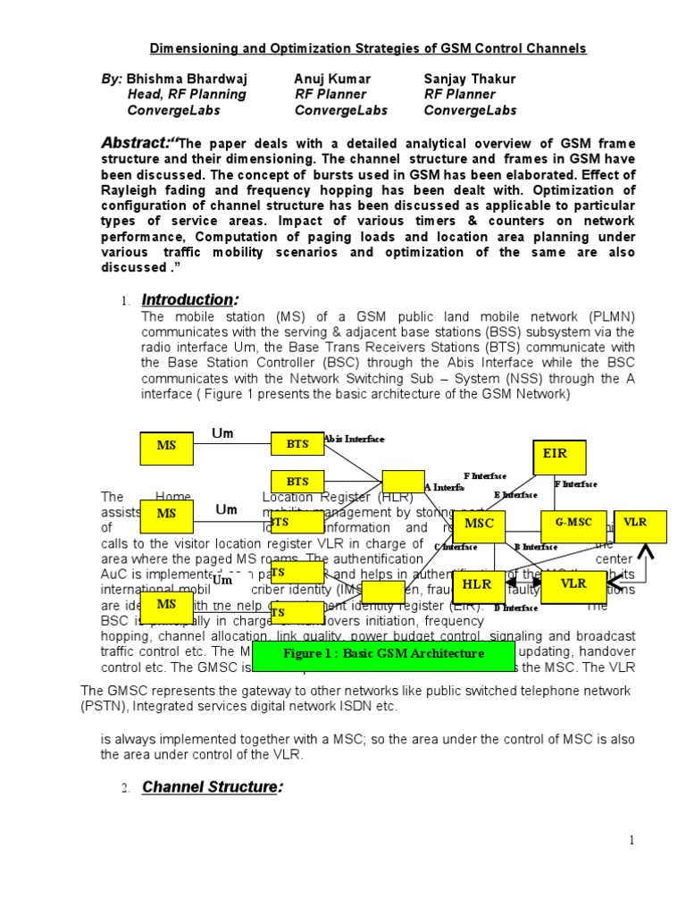 GSM Frame Structure | PDF | Data Transmission | Radio