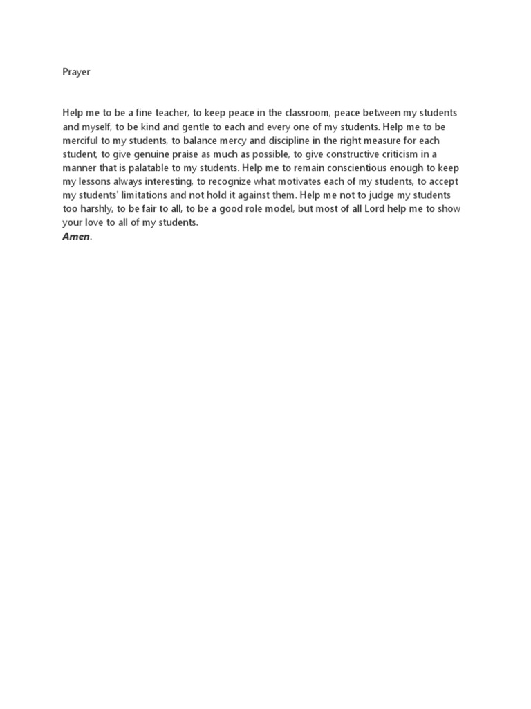 Prayer Pdf