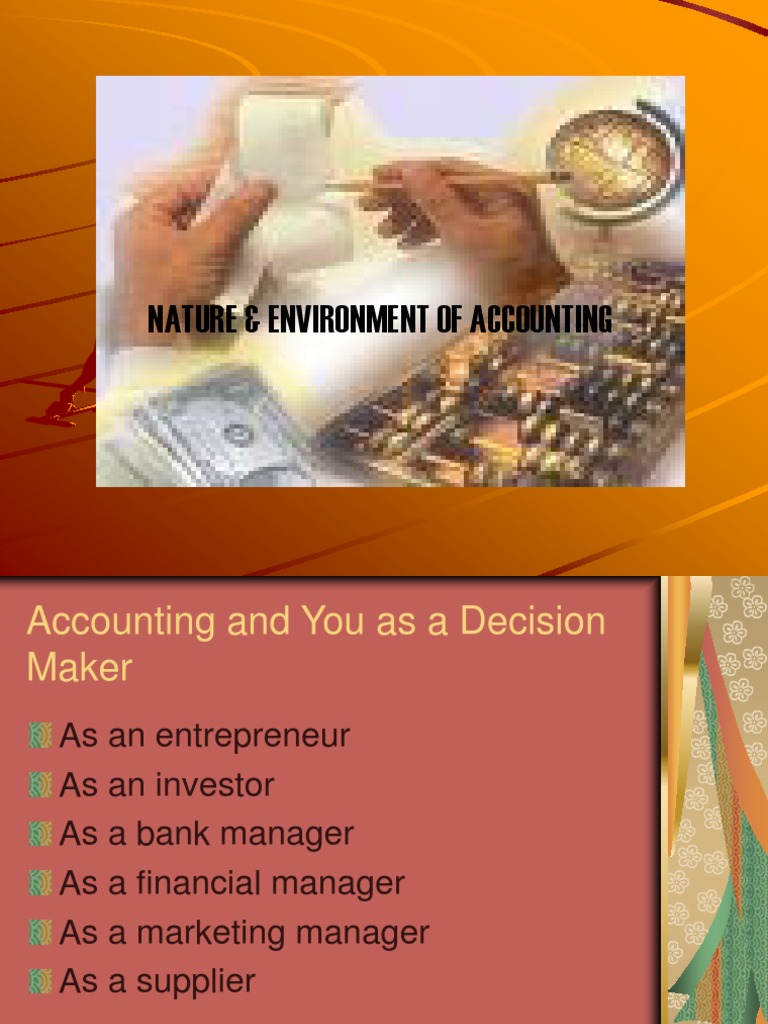 Nature and Environment of Accounting | PDF | Accounting | Business