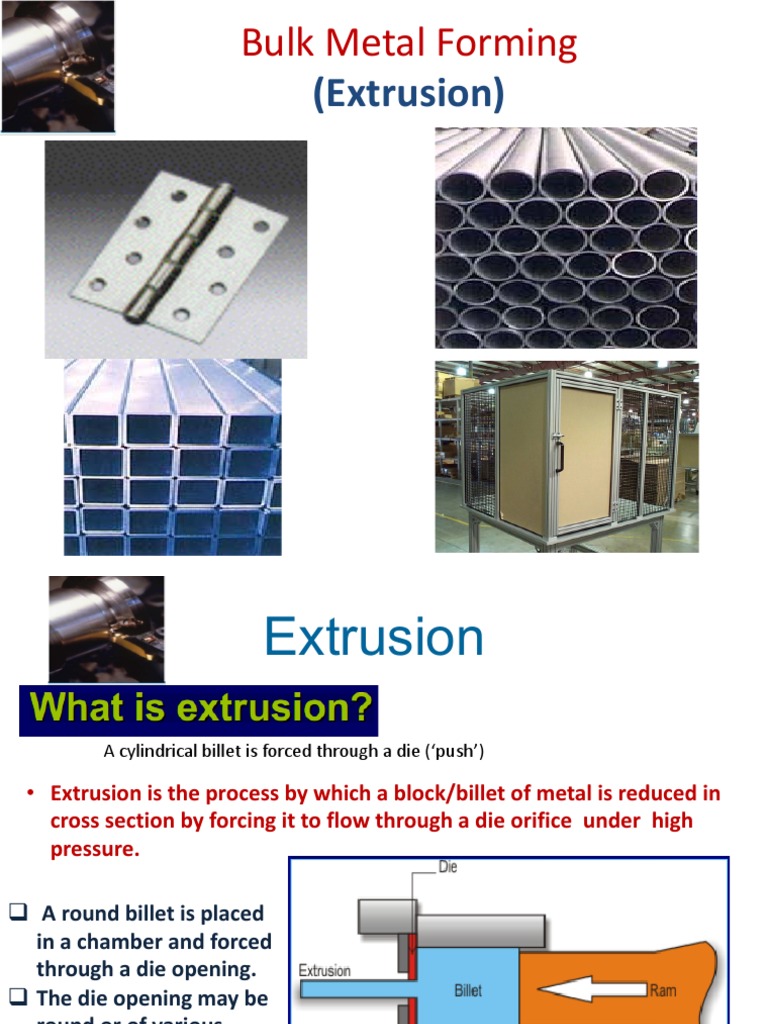 Lecture 4 Bulk Metal Forming (Extrusion) | PDF | Extrusion | Fracture
