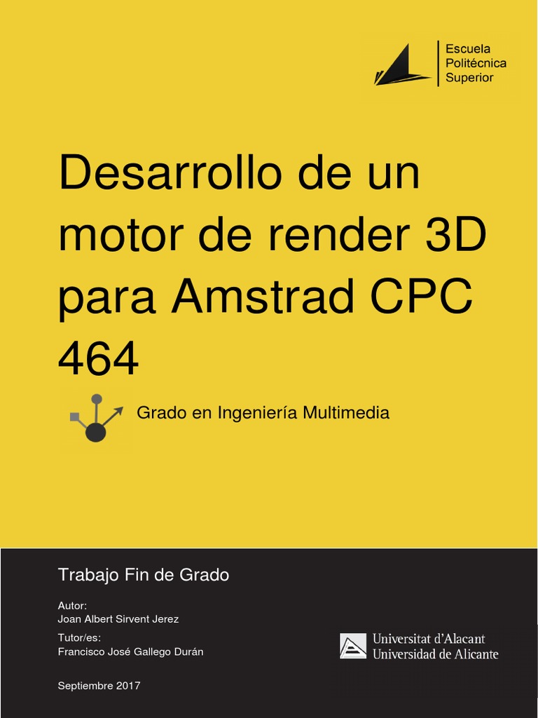 Desarrollo de Un Motor de Render 3D para Amstrad C SIRVENT JEREZ JOAN ...