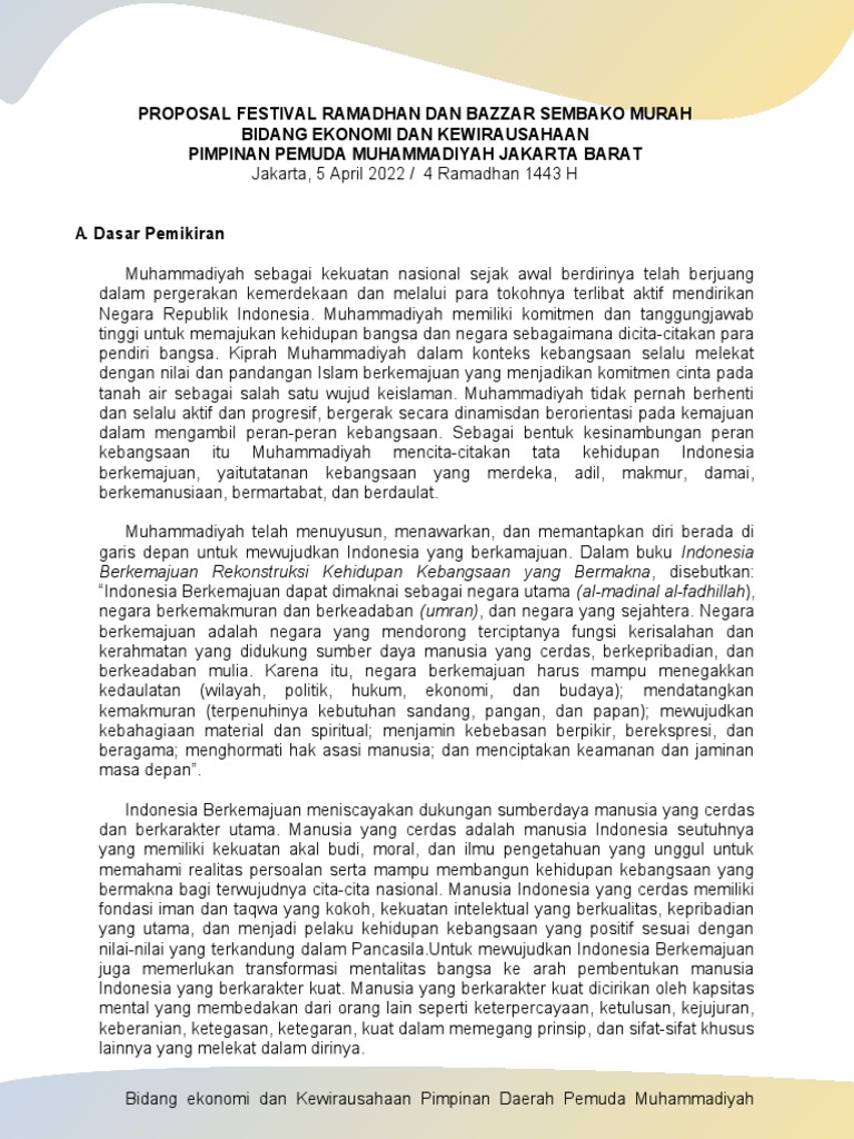 PROPOSAL Pemuda | PDF