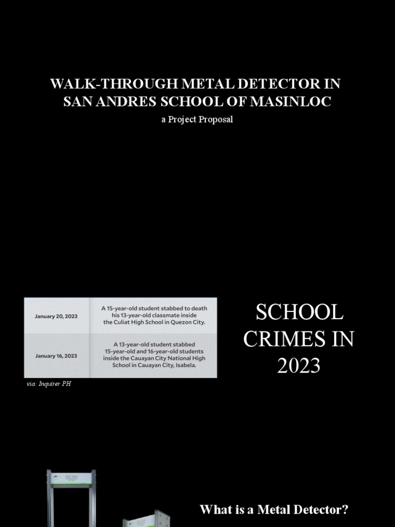 Walk-Through Metal Detector in San Andres | PDF | Metal Detector | Sensor