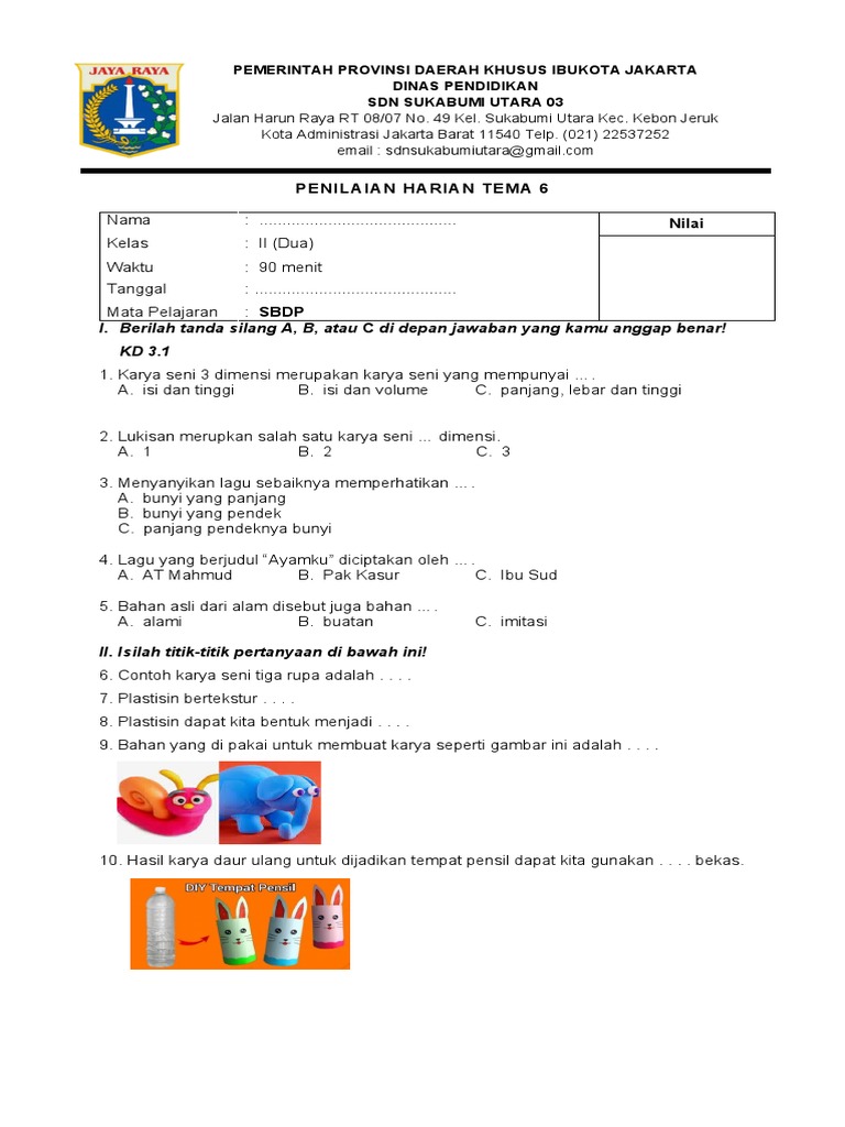 PH Tema 6 Kelas 2 SBDP | PDF