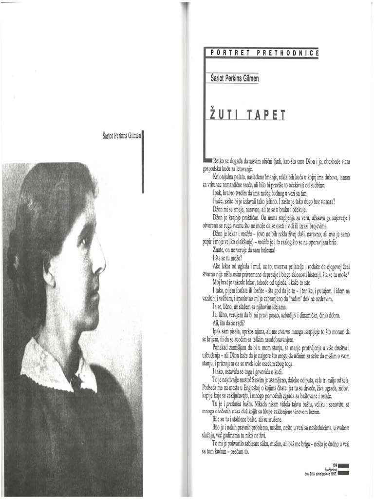 Zuti Tapet Srpski Prevod-1 | PDF