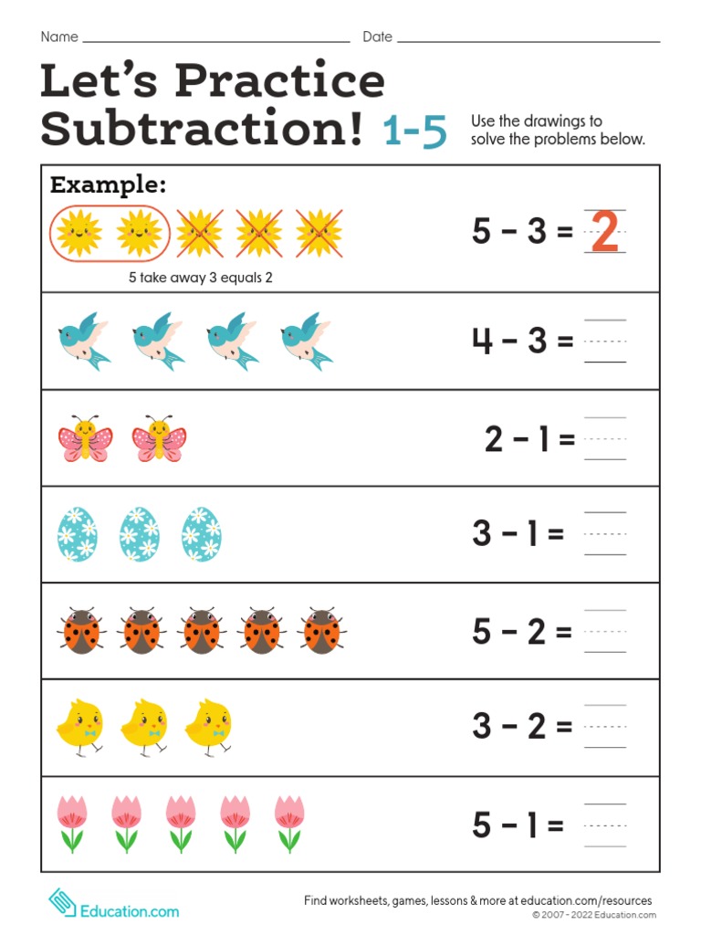 Subtract 1 5 PDF
