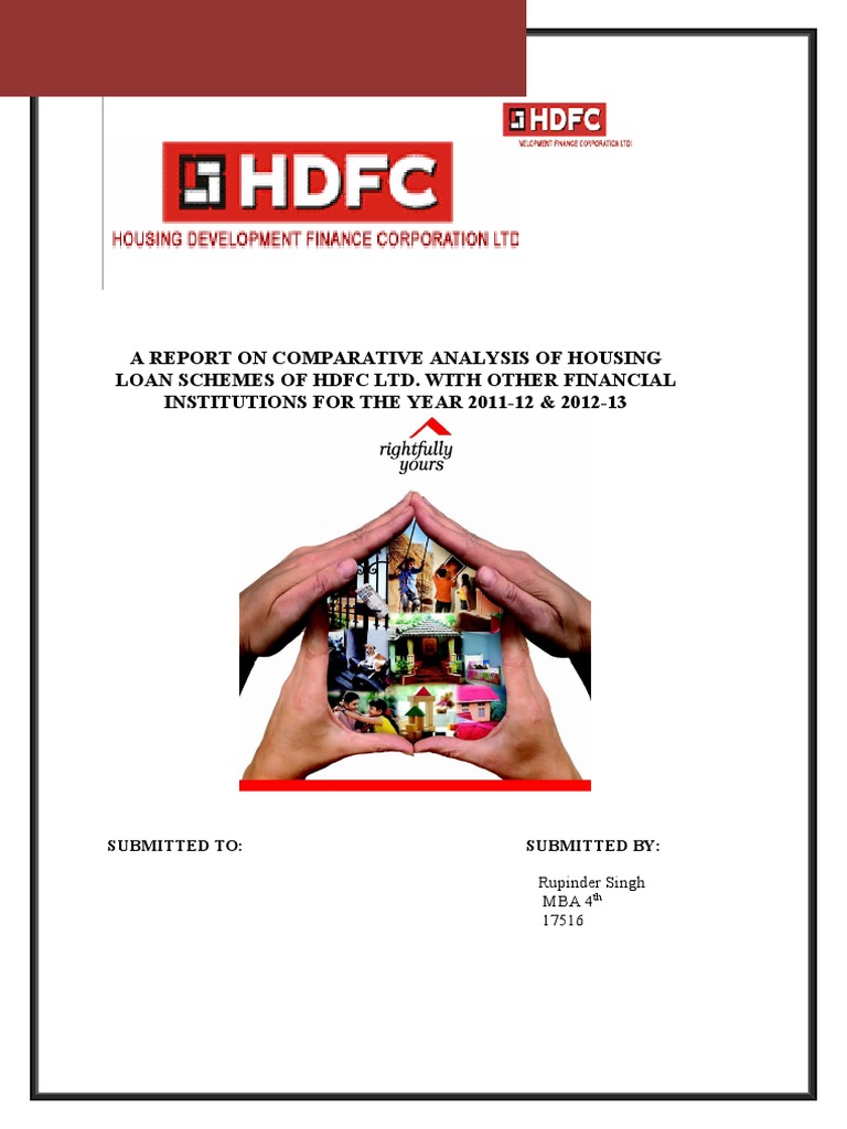 Project Report On HDFC LTD Home Loan Schemes | PDF | Loans | Banks