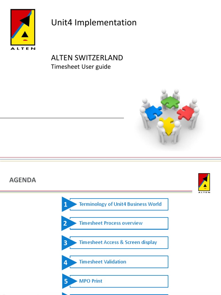ALTEN_Switzerland_Unit4_Timesheet_user_guide | PDF | Icon (Computing) | Computing