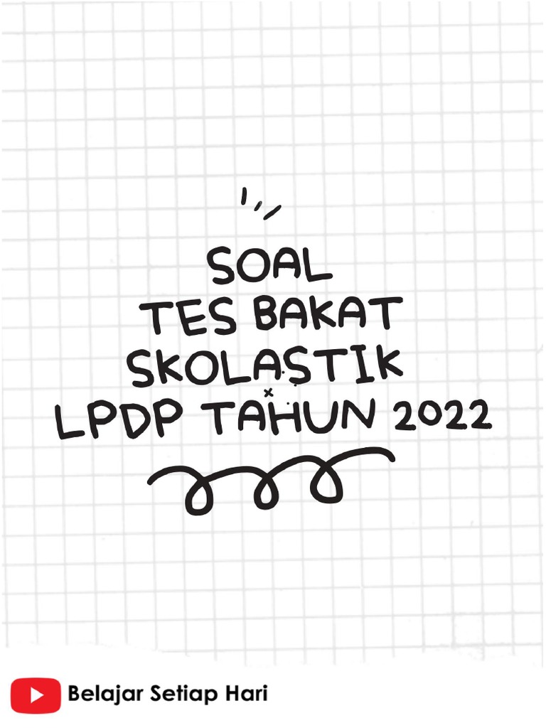 Soal Latihan LPDP 2022 | PDF