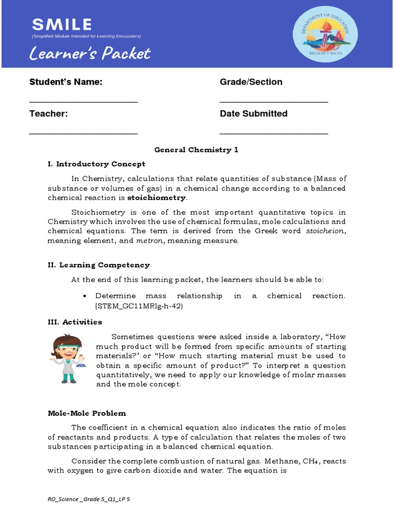 Mass-Relationship Stoich | PDF | Stoichiometry | Mole (Unit)