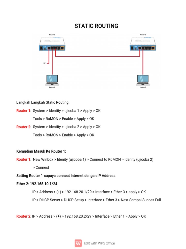 Static Routing | PDF