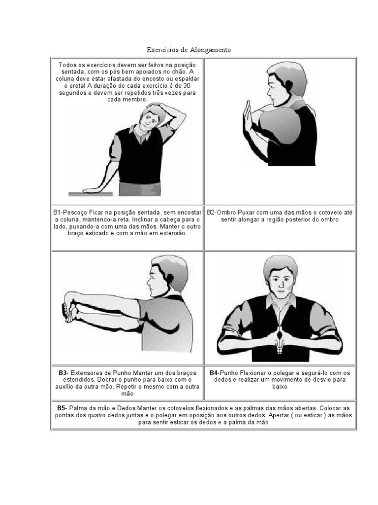 Exercícios de Alongamento | PDF Exercícios de Alongamento | PDF