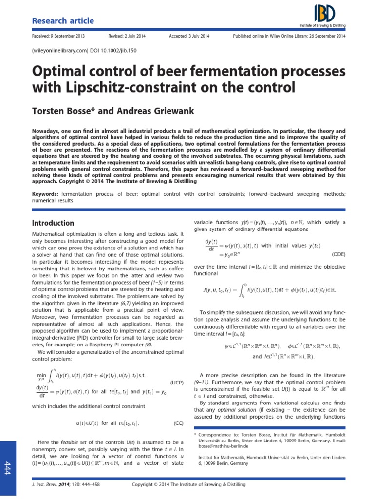 Bosse 2014 | Download Free PDF | Mathematical Optimization | Differential Equations