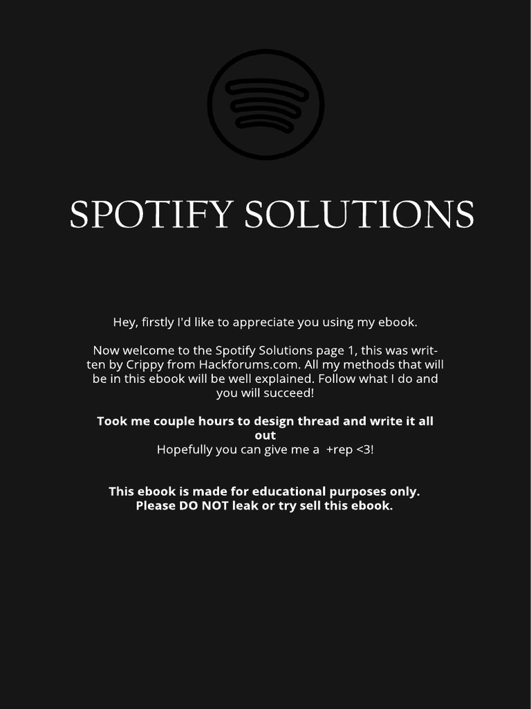 Crippy Spotify | PDF