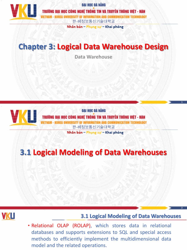 DW 3 - Logical Data WareHouse Design | PDF | Data Warehouse | Relational Database