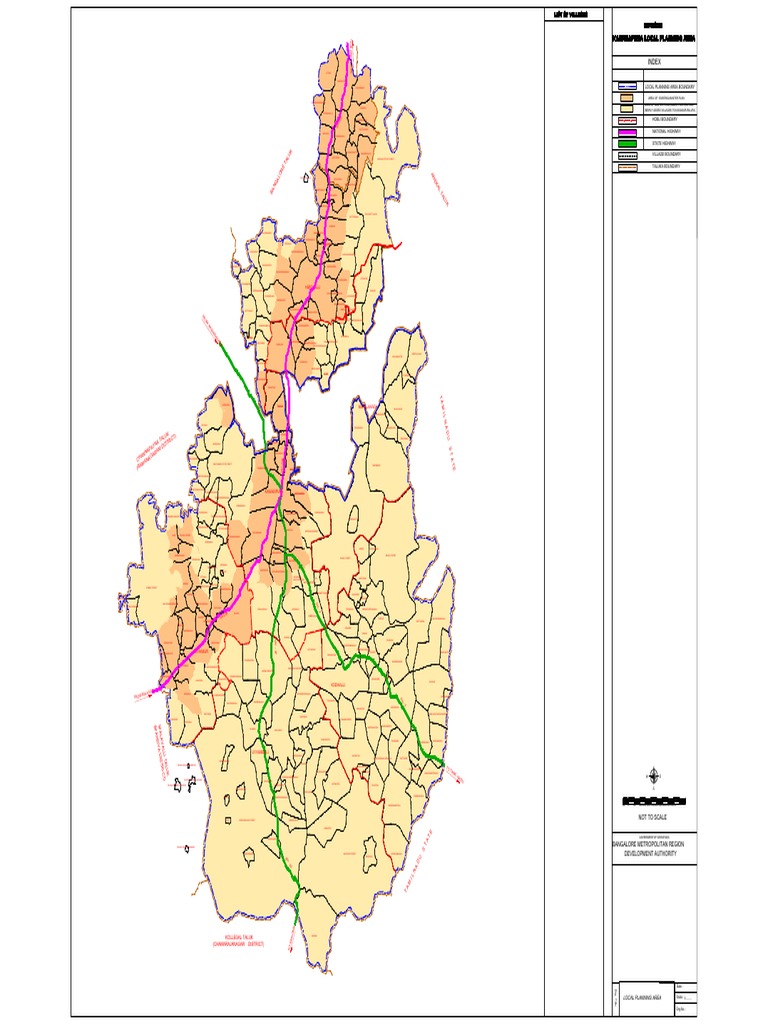 Kanakapura Taluk Village Map | PDF