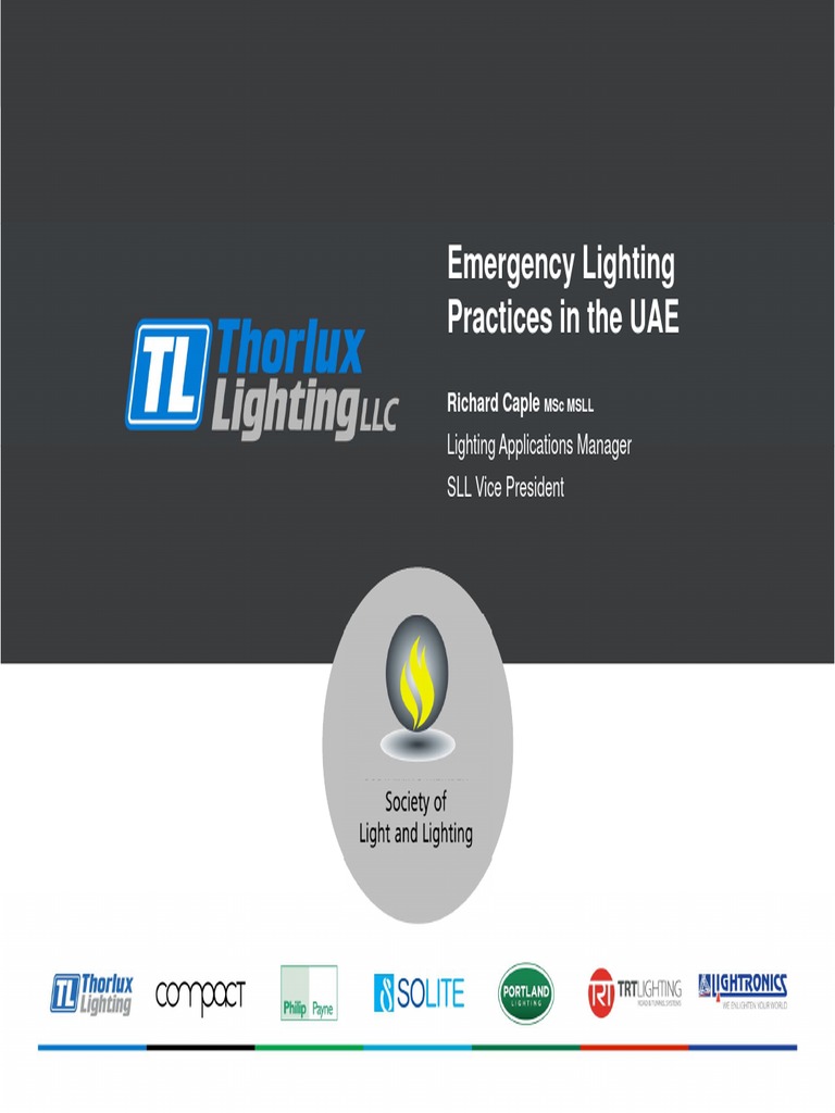 Emergency Lighting in The UAE Slides | PDF | Lighting | Light Emitting ...