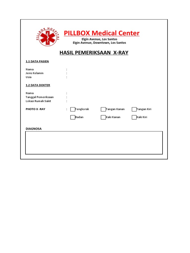 Surat X-Ray Mri Visum Keterangan Sakit-1 | PDF | Ilmu Sosial | Hukum