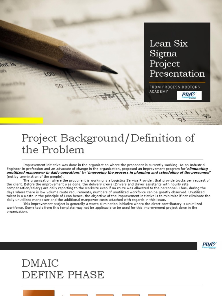 Lean Six Sigma Project Presentation | PDF | Six Sigma | Economies