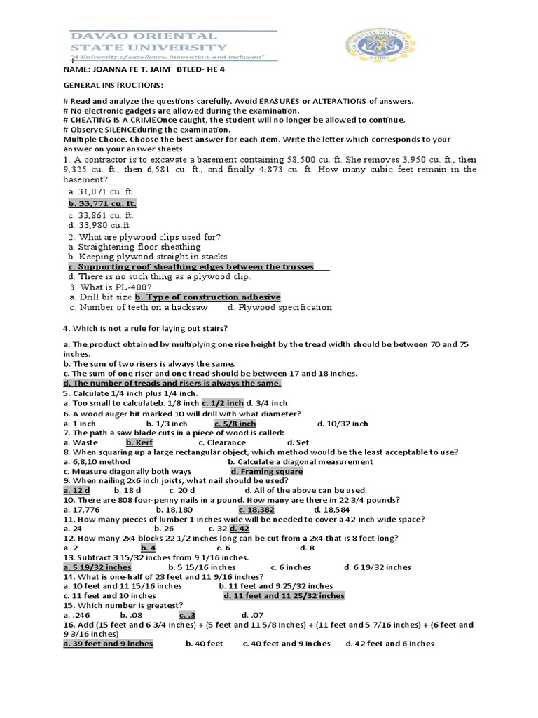 Civil Technology Quiz Due Date 2 07 22 | PDF | Electrical Wiring ...