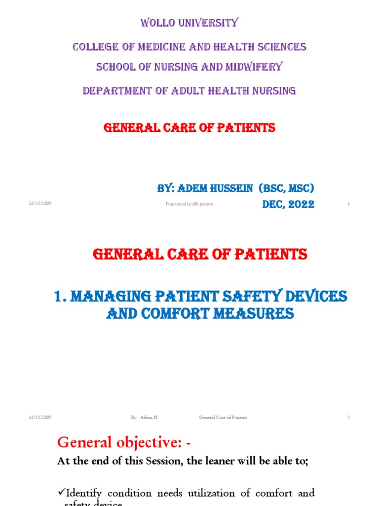 Patient Safety Devices in Nursing | PDF | Foot | Bed