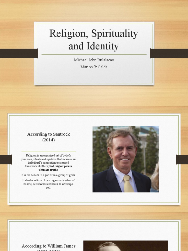 Religion, Spirituality and Identity: Exploring the Concepts of ...