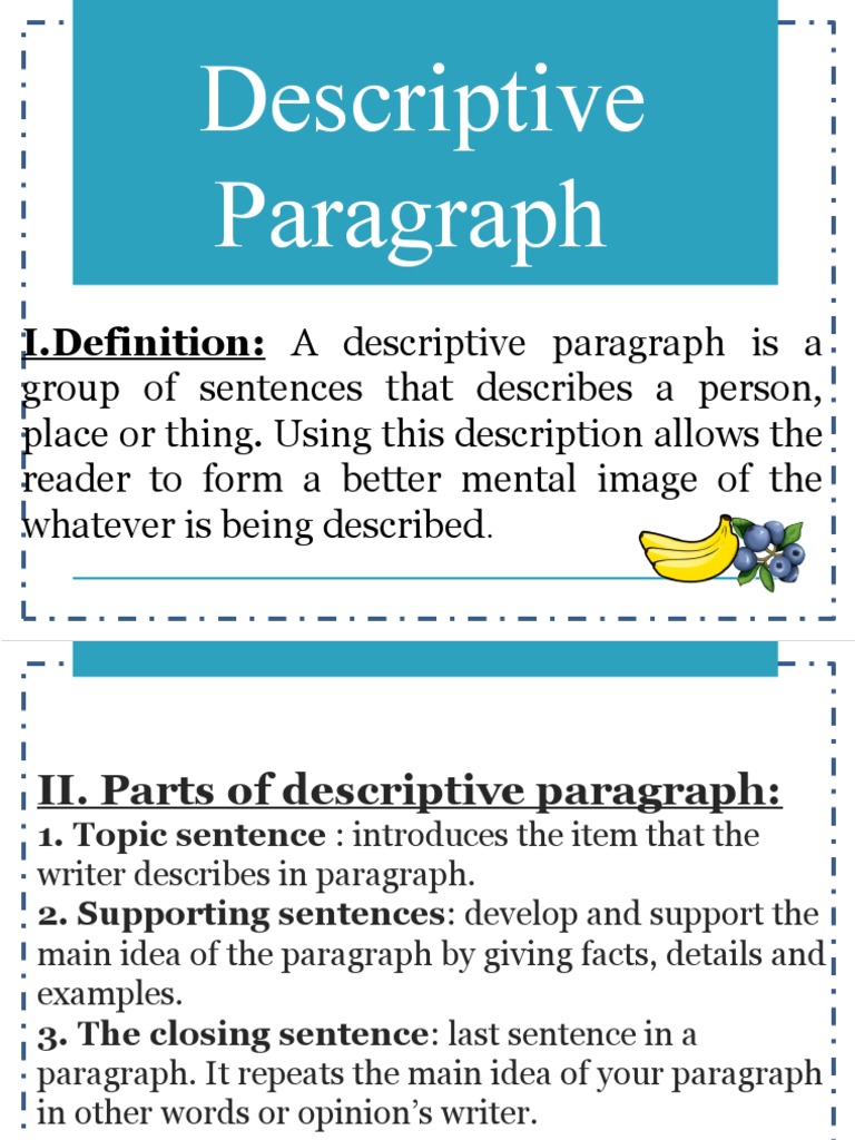 Descriptive Paragraph 1 | PDF | Sweater | Hair