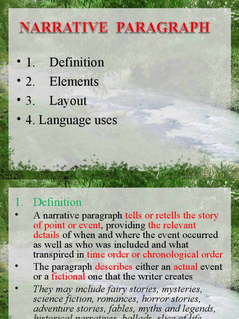 Narrative Paragraph | PDF | Narrative