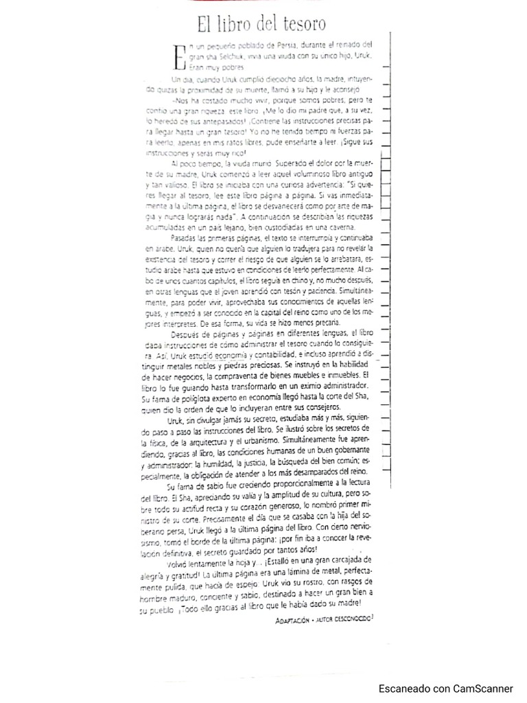 Cuento. El Libro Del Tesoro | PDF