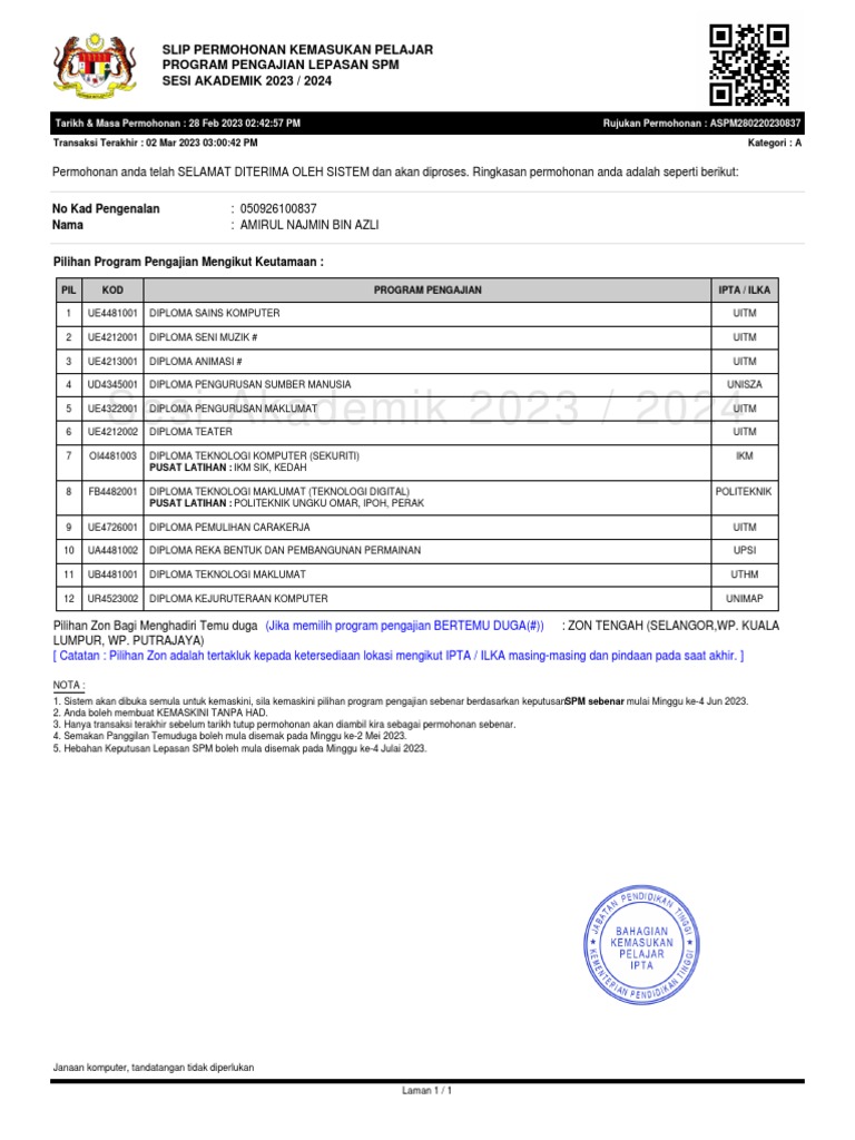 Amirul Najmin Bin Azli | PDF