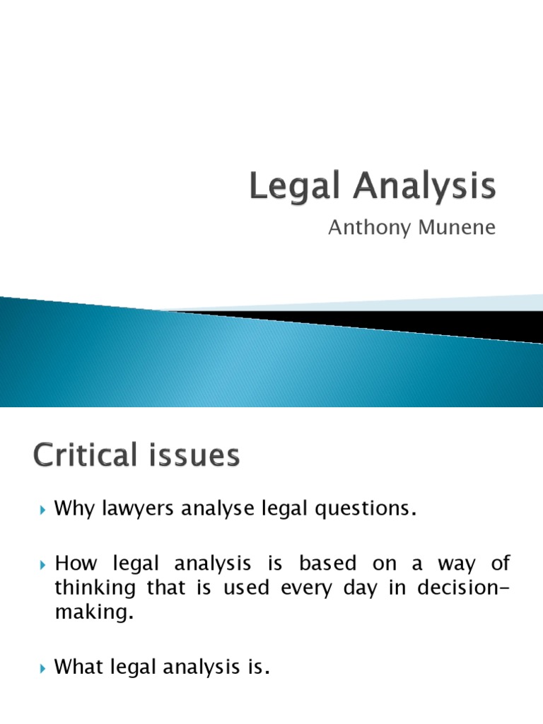 Discussion 4-Legal Analysis | PDF | Law