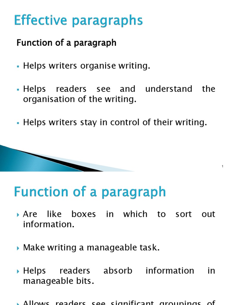 Discussion 3-Effective Paragraphs | PDF | Paragraph | Cognitive Science