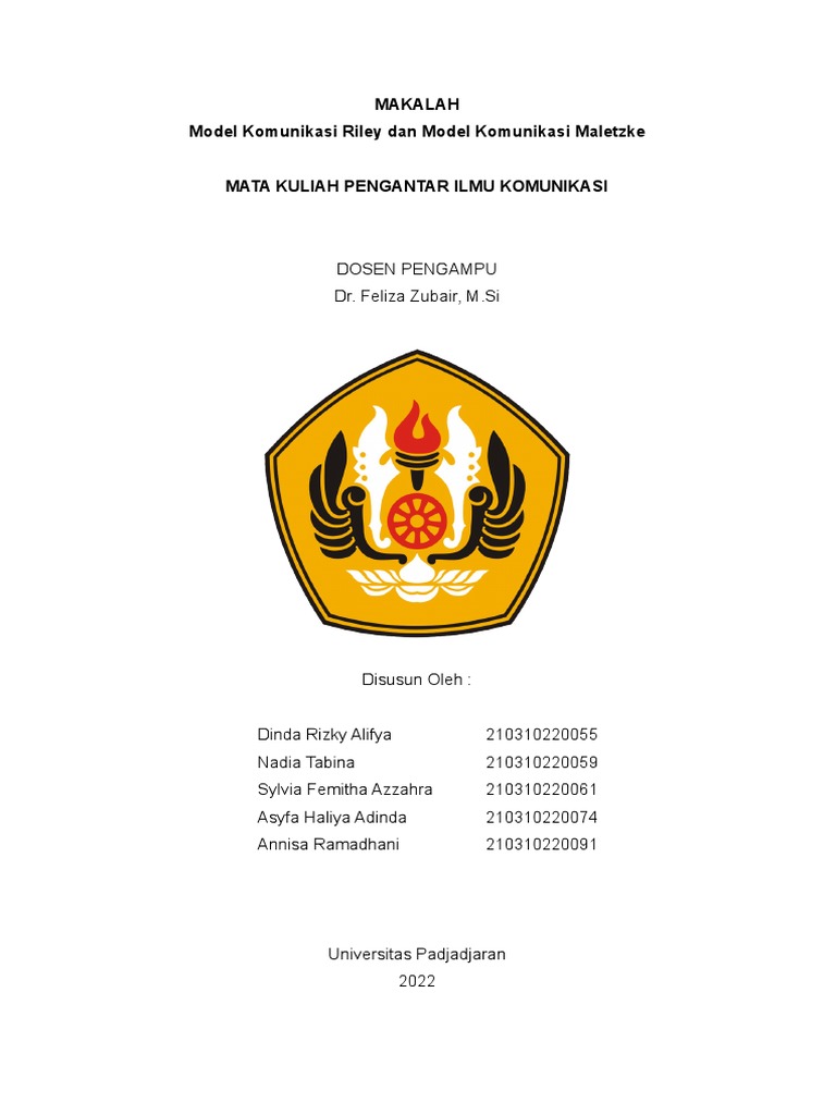 Model Komunikasi Riley, Maletzke | PDF | Ilmu Sosial | Sains & Matematika