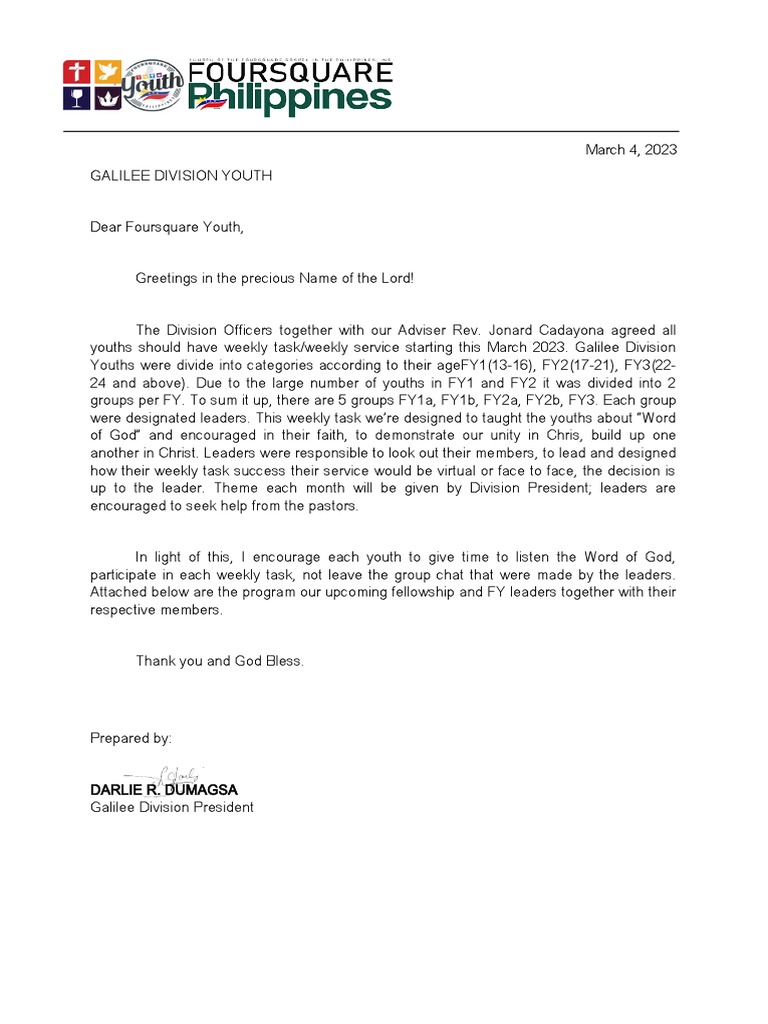 Communication Letter | PDF