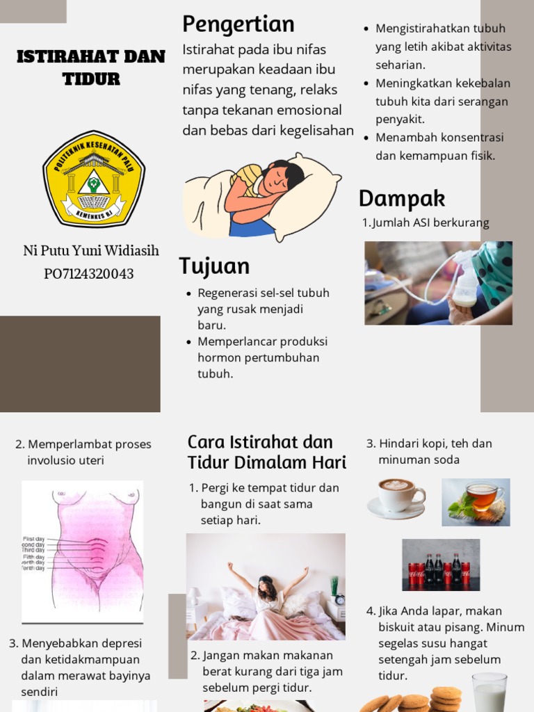 Leaflet Istirahat Dan Tidur | PDF