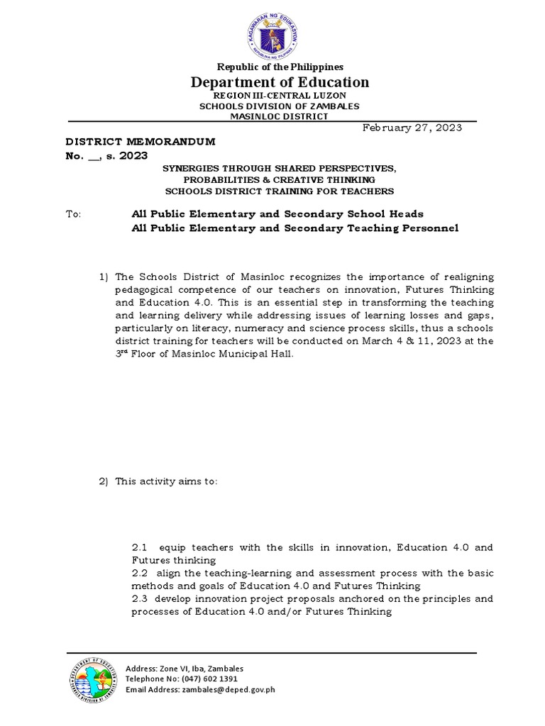 Project Proposal District Rollout SynergiesUPDATED | PDF | Teachers ...