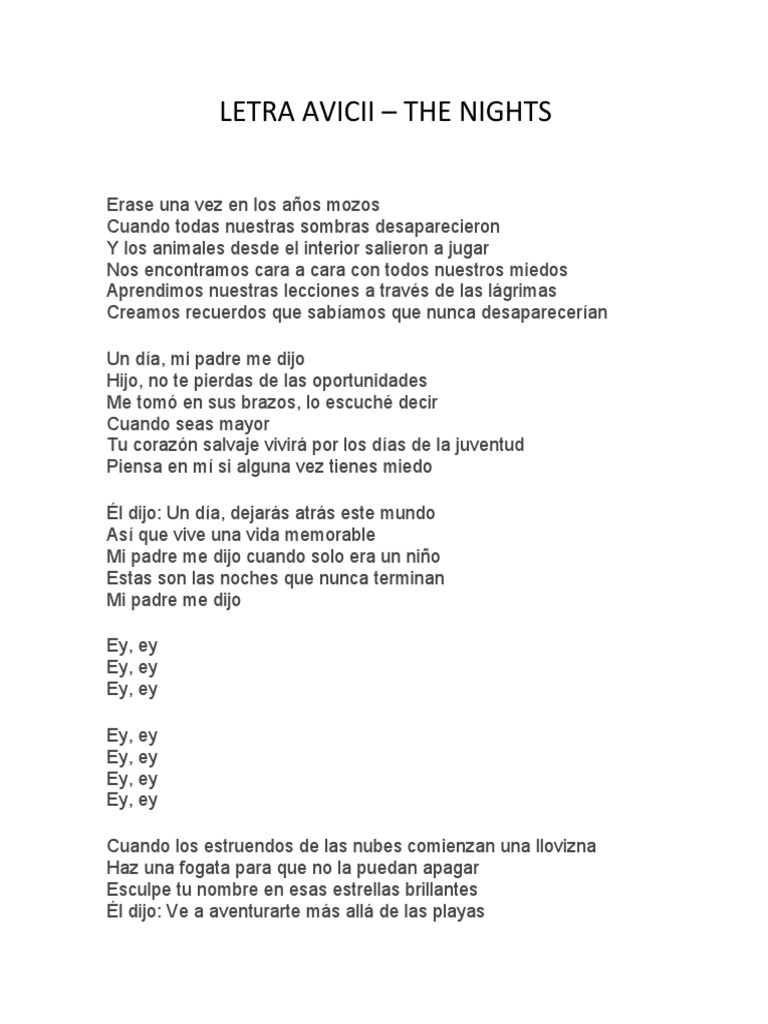 Letra Avicii | PDF