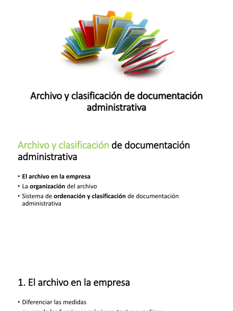 Gestión de Archivos Administrativos | PDF | Archivo de computadora ...