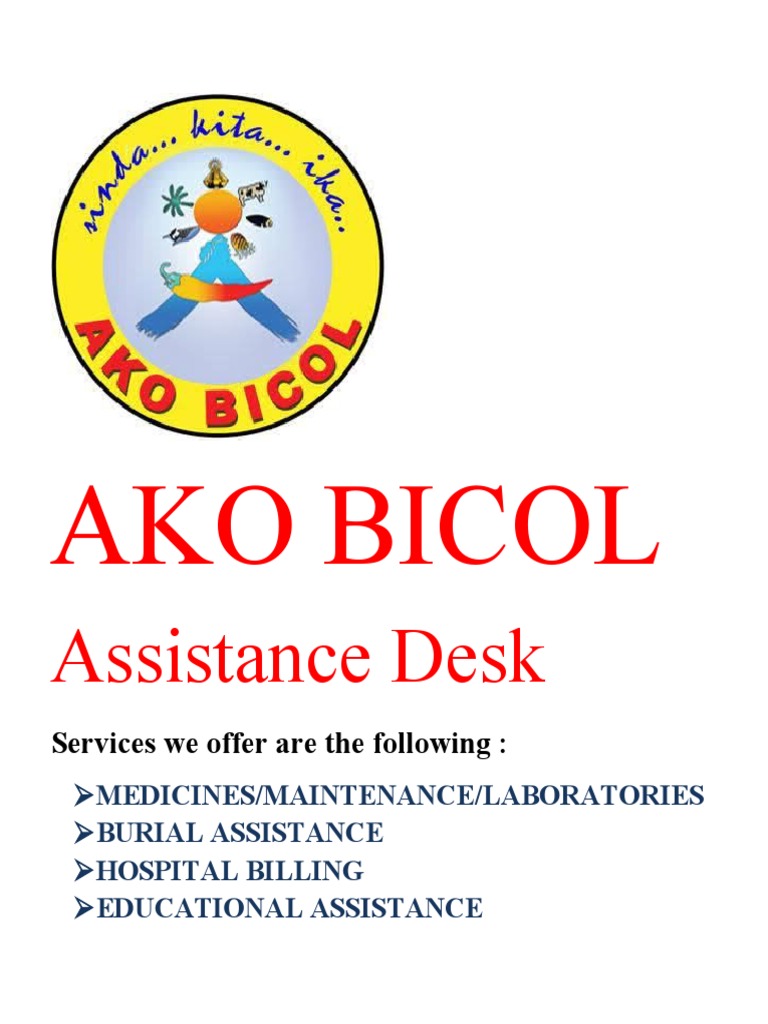 Ako Bicol: Assistance Desk | PDF | Social Science