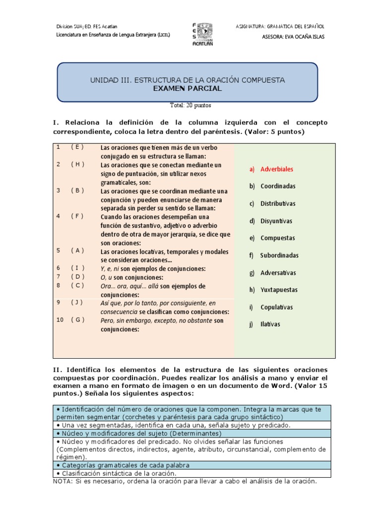 Examen Unidad 3 | PDF